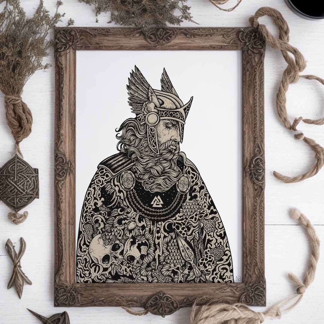 Odin | Hand Signed Print | Norse Gods Collection - Etsy