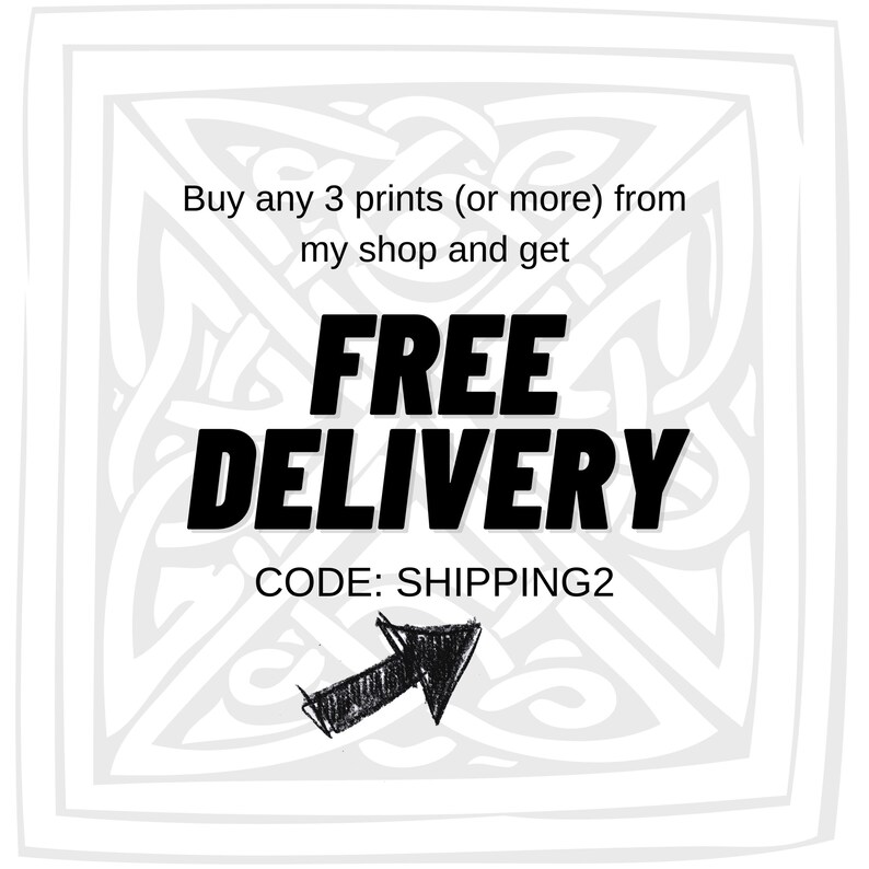 Odin Hand Signed Print Norse Gods Collection | Etsy