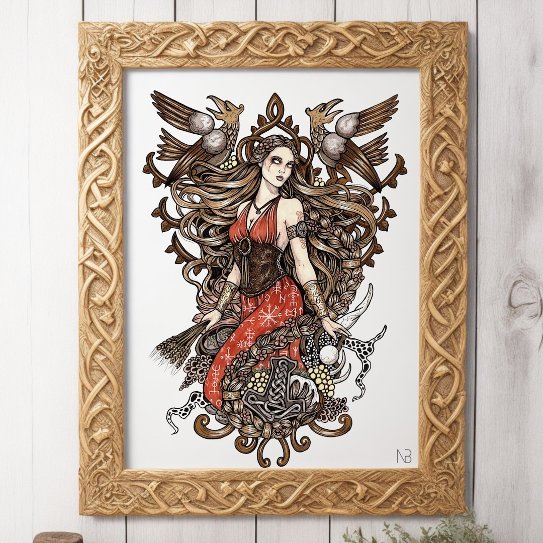 Sif | Hand Signed Print | Norse Mythology Gift - Etsy