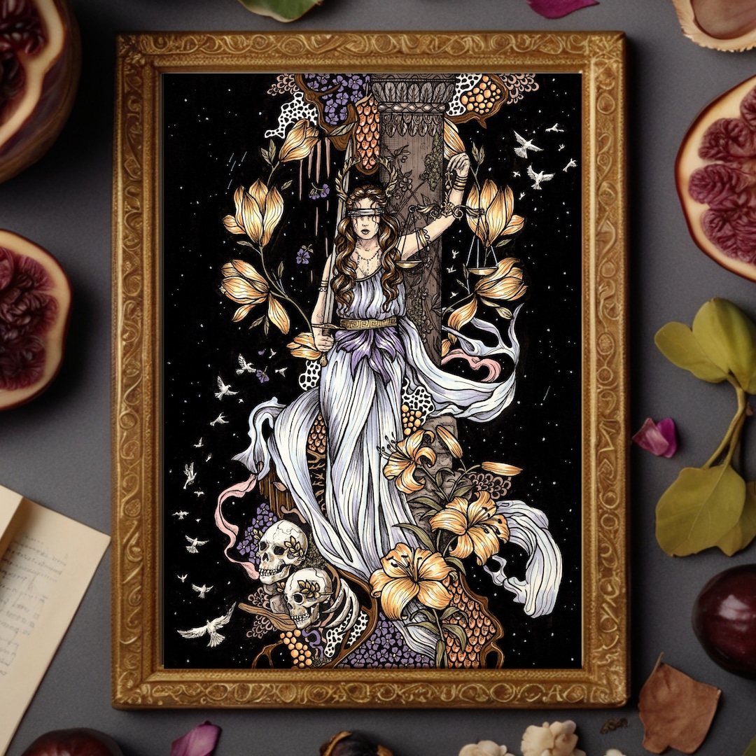 Themis Art Print | Goddess of Justice | Greek Mythology - Etsy UK
