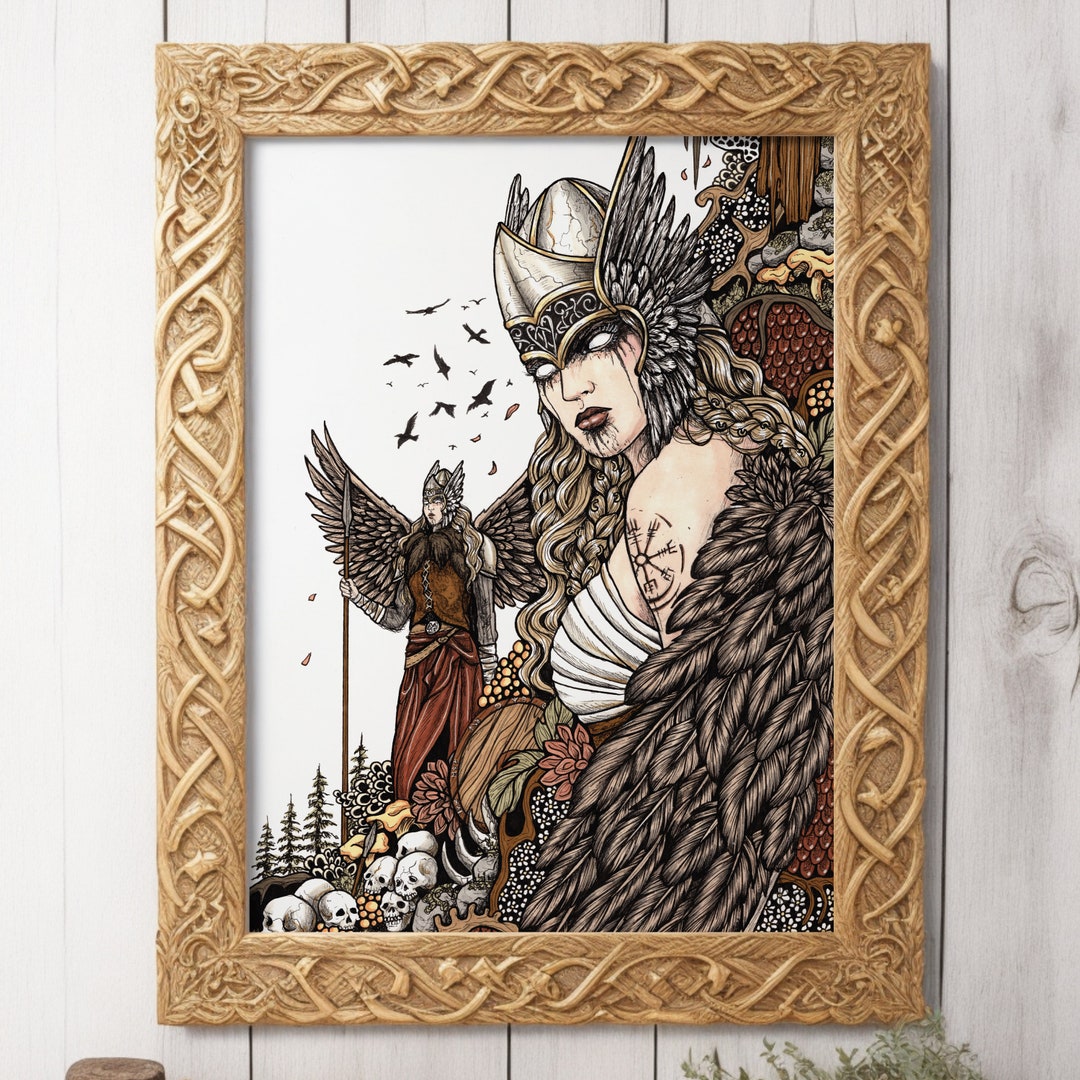 Valkyries Art Print | Norse Mythology | Viking Gift - Etsy