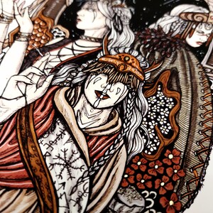 Norns Nornir Hand Signed Print Norse Mythology - Etsy