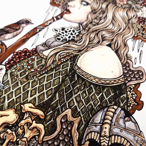 Eir Hand Signed Art Print Norse Mythology Gift - Etsy