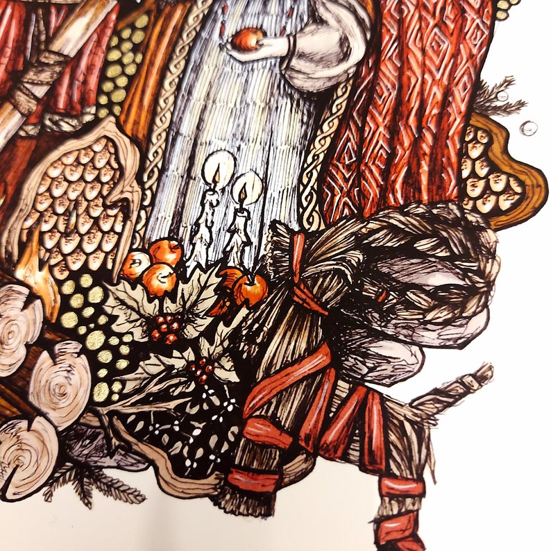 Yule Art Print | Christmas Wall Art | Gift for Vikings - Etsy