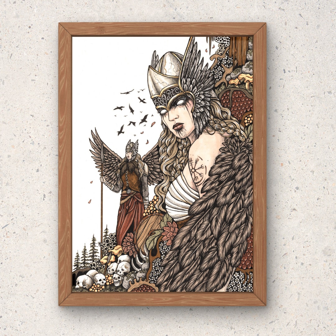 Valkyries Art Print Norse Mythology Viking Gift - Etsy