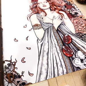 Persephone Art Print Greek Mythology Gift - Etsy