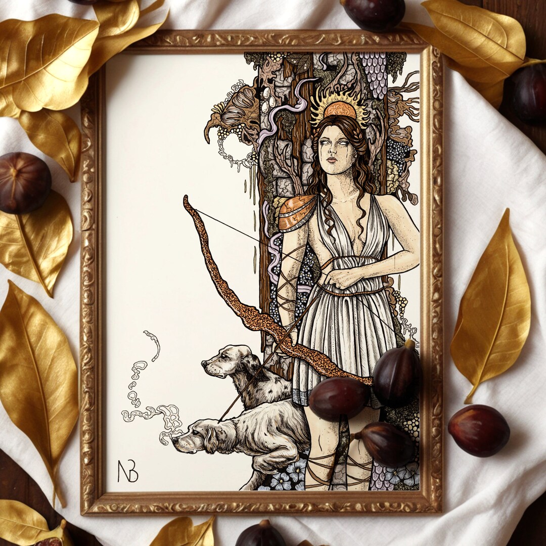 Artemis Print | Greek Mythology Gift - Etsy UK