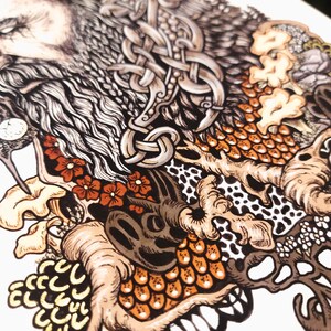 Odin Hand Signed Print Norse Mythology - Etsy