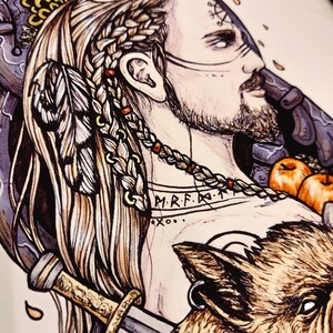 Freyr | Frey | Hand Signed Print | Norse Mythology - Etsy