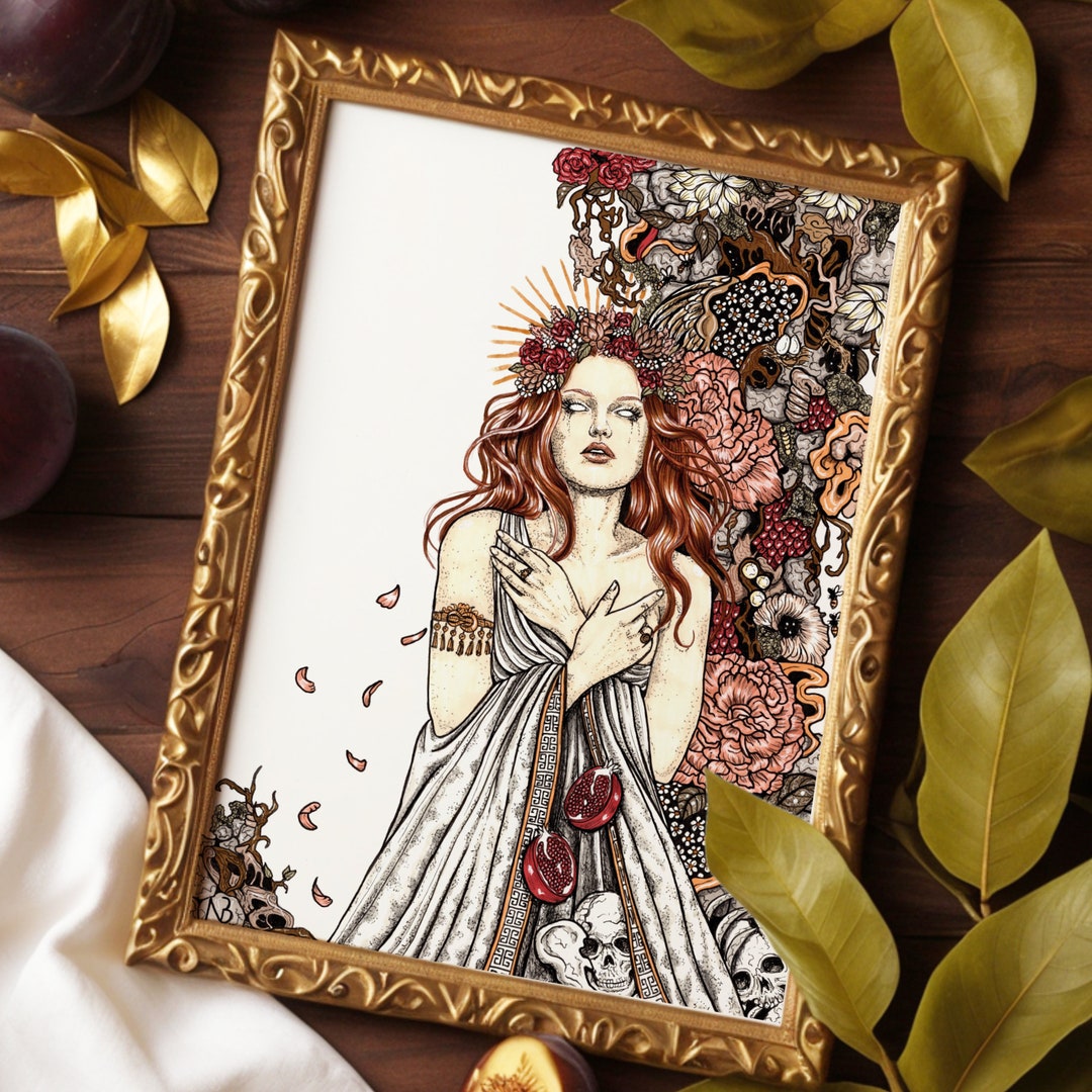 Persephone Art Print | Greek Mythology Gift - Etsy