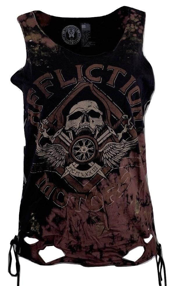 Affliction Women's Tank Top FULL MOON REE Tee Biker | Etsy
