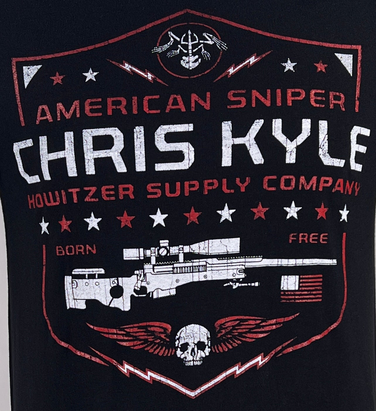 Howitzer Style Men's T-Shirt Chris KYLE SPIRIT WARRIOR Military Grunt ...