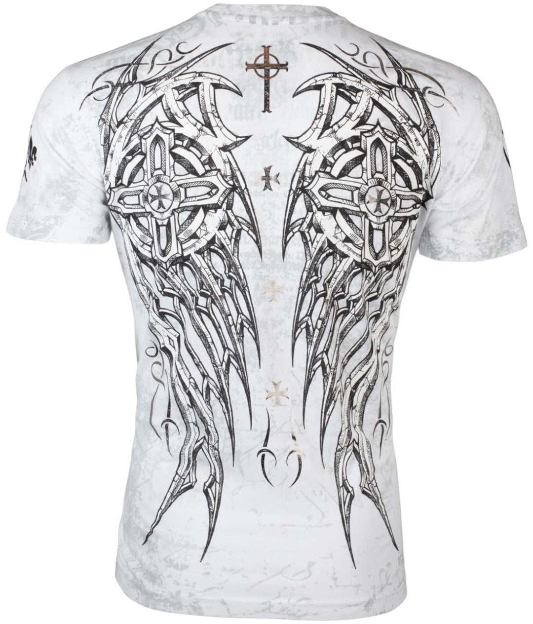 Archaic by Affliction Men's T-shirt Spike Wings White - Etsy