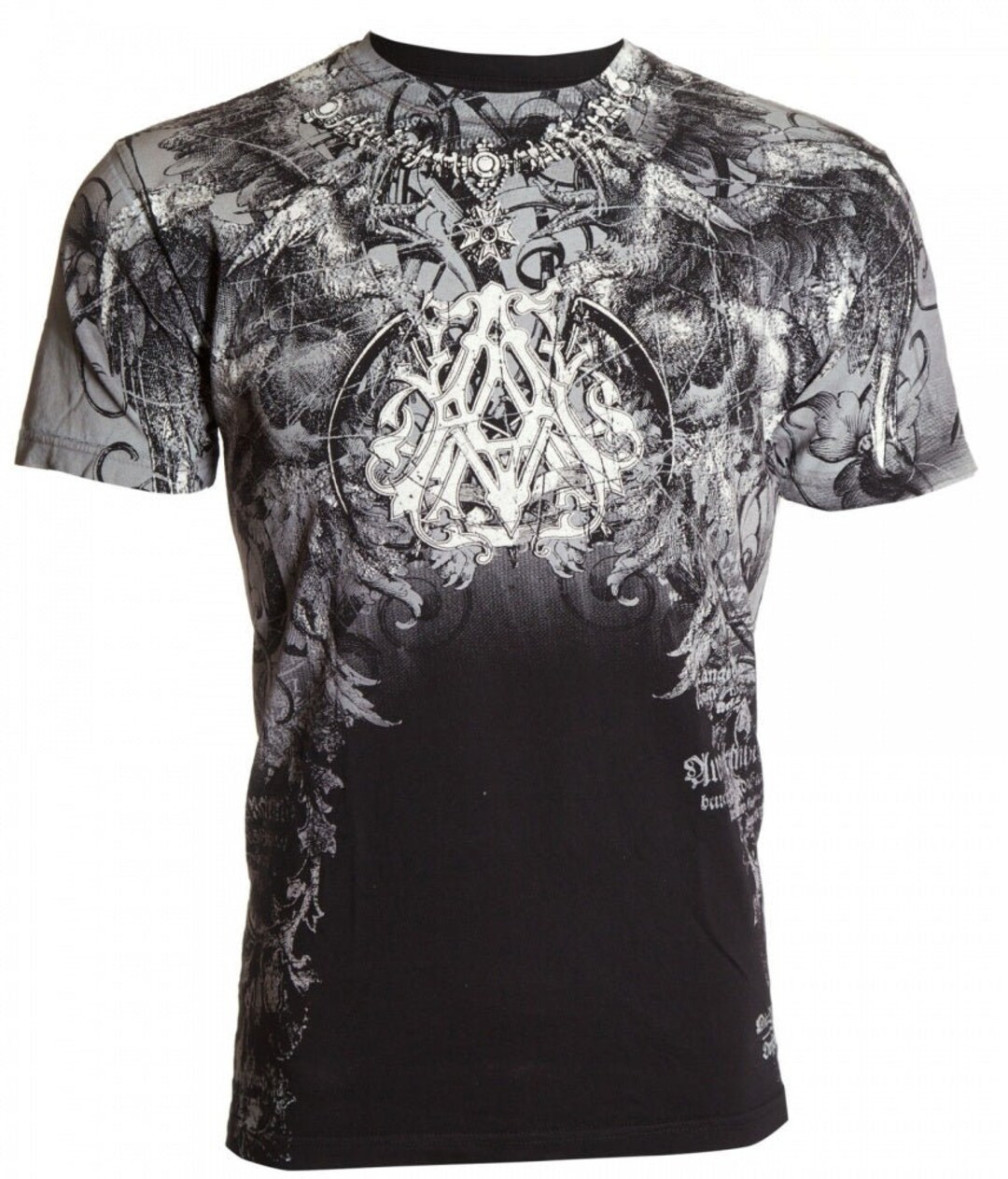Archaic by Affliction Men's T-shirt FURANCE Skull Wings - Etsy