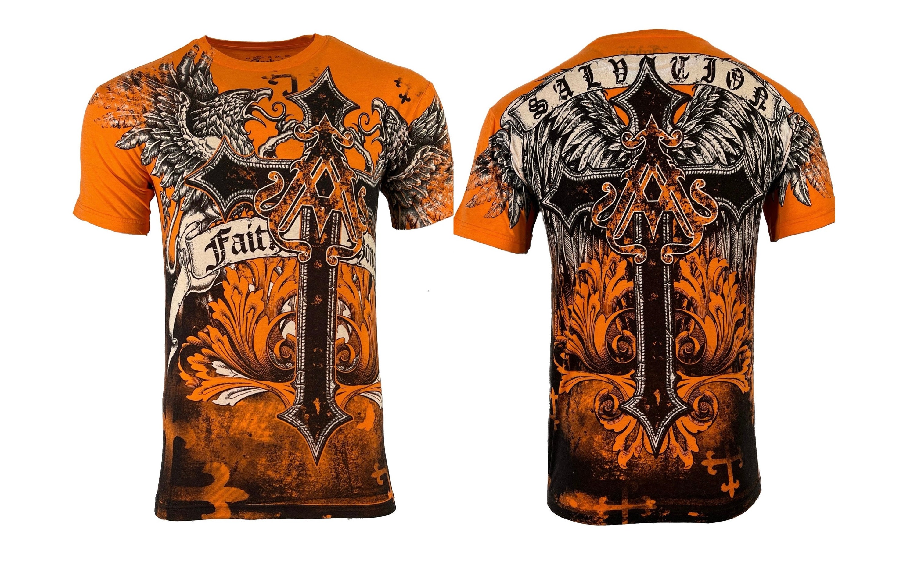 Archaic Affliction Men's T-Shirt WINGED CREATURE Wings Biker sold by ...