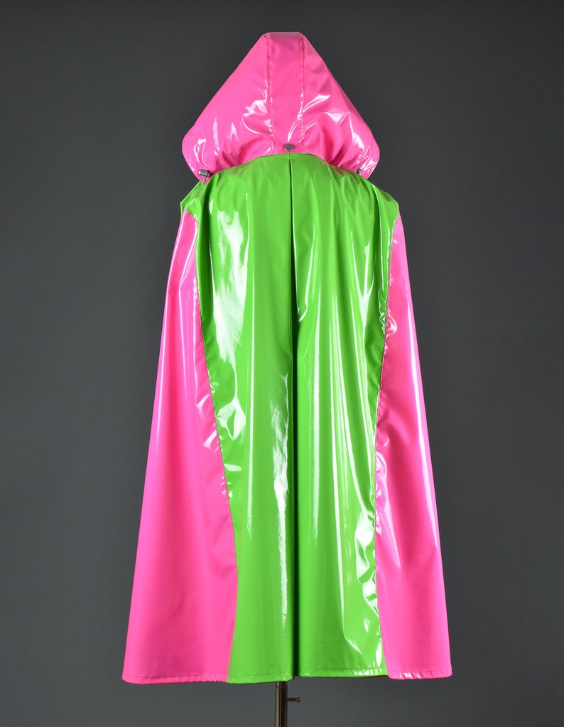 Vinyl Cape in a Color and Size of Your Choice Rain Cape Short Cape Cape ...