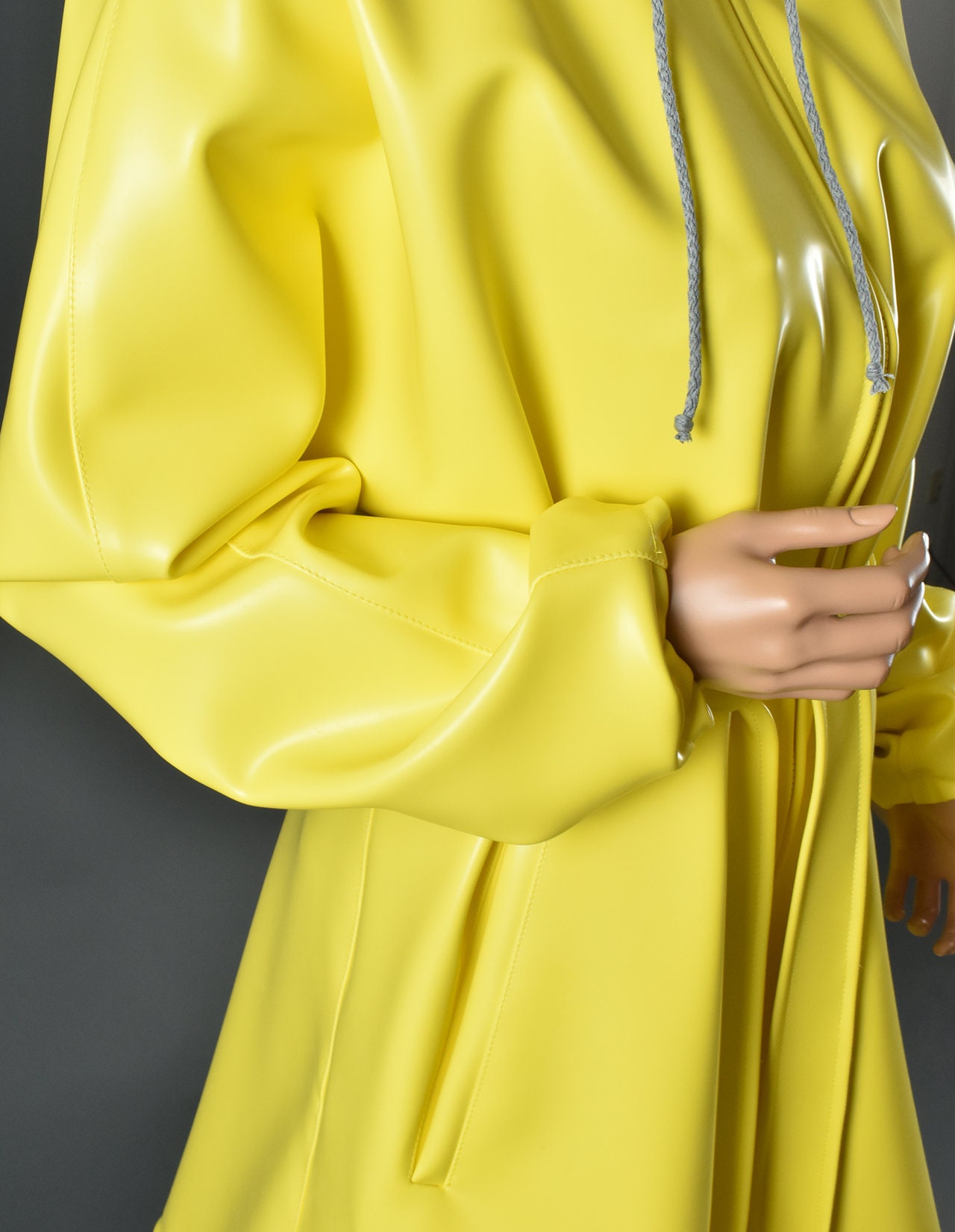 Handmade Latex Rain Coat: European Rubber Coat With Hood - Etsy