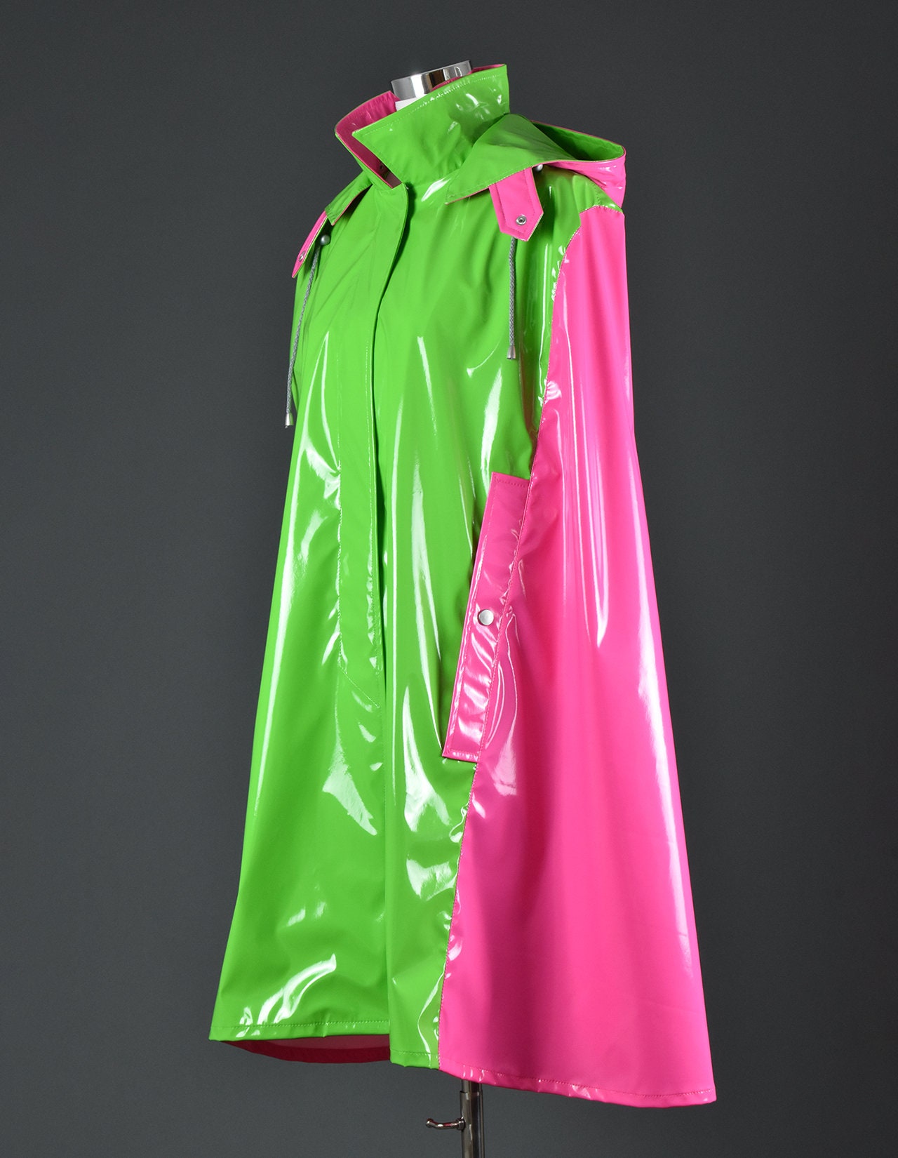 Vinyl Cape in a Color and Size of Your Choice Rain Cape Short Cape Cape ...