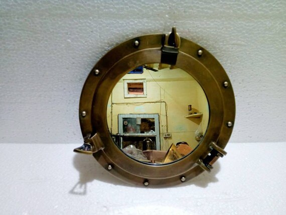 Mirror Porthole Aluminium Ship Pirates Home Decor Hanging | Etsy