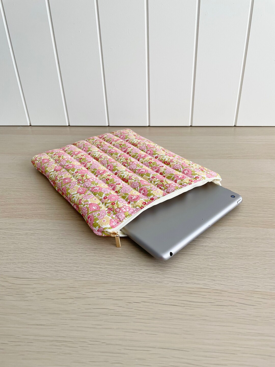 NEW Quilted Spring Floral iPad / Tablet Sleeve, iPad / Tablet Case ...