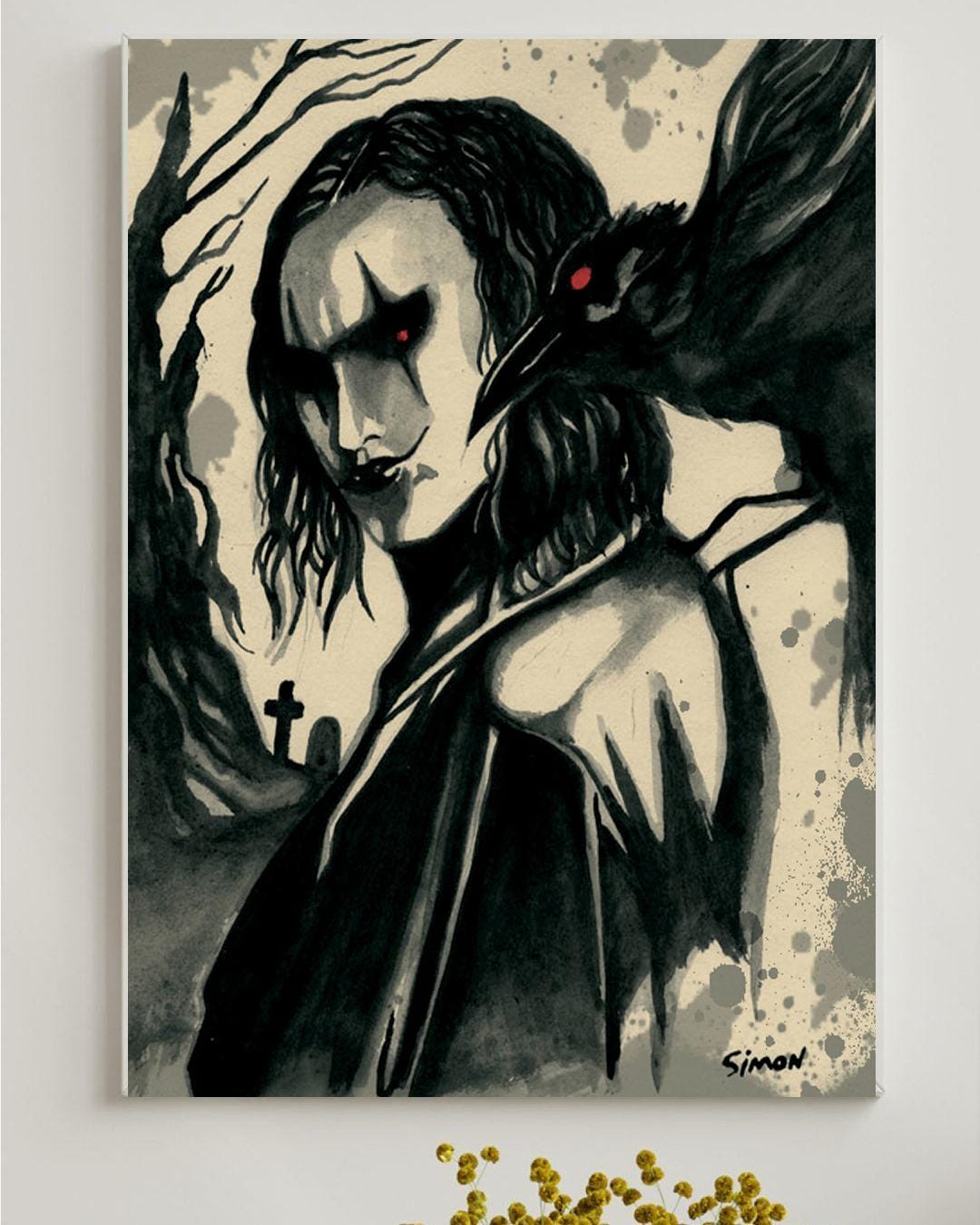 The Crow Art Print or Canvas - Etsy