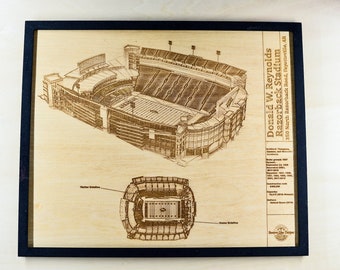 BYU Cougars Football Stadium Wood Engraved Wall Hanging Decor Christmas ...