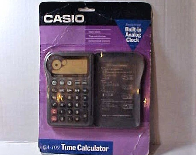 Casio QA-100 Time Calculator, Circa Early 2000s, in Sealed, New/unused ...