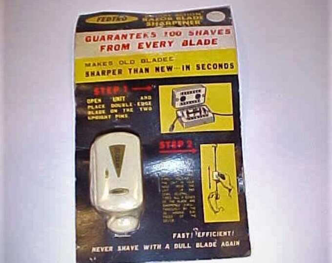 Rare, Vintage 1950s, FEDTRO Razor Blade Sharpener, New Old Stock ...