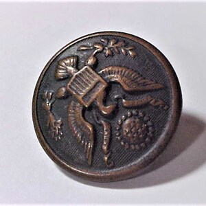 Military Button WW1 Era, Great Uniform Bronze Button, No Rim W.H ...