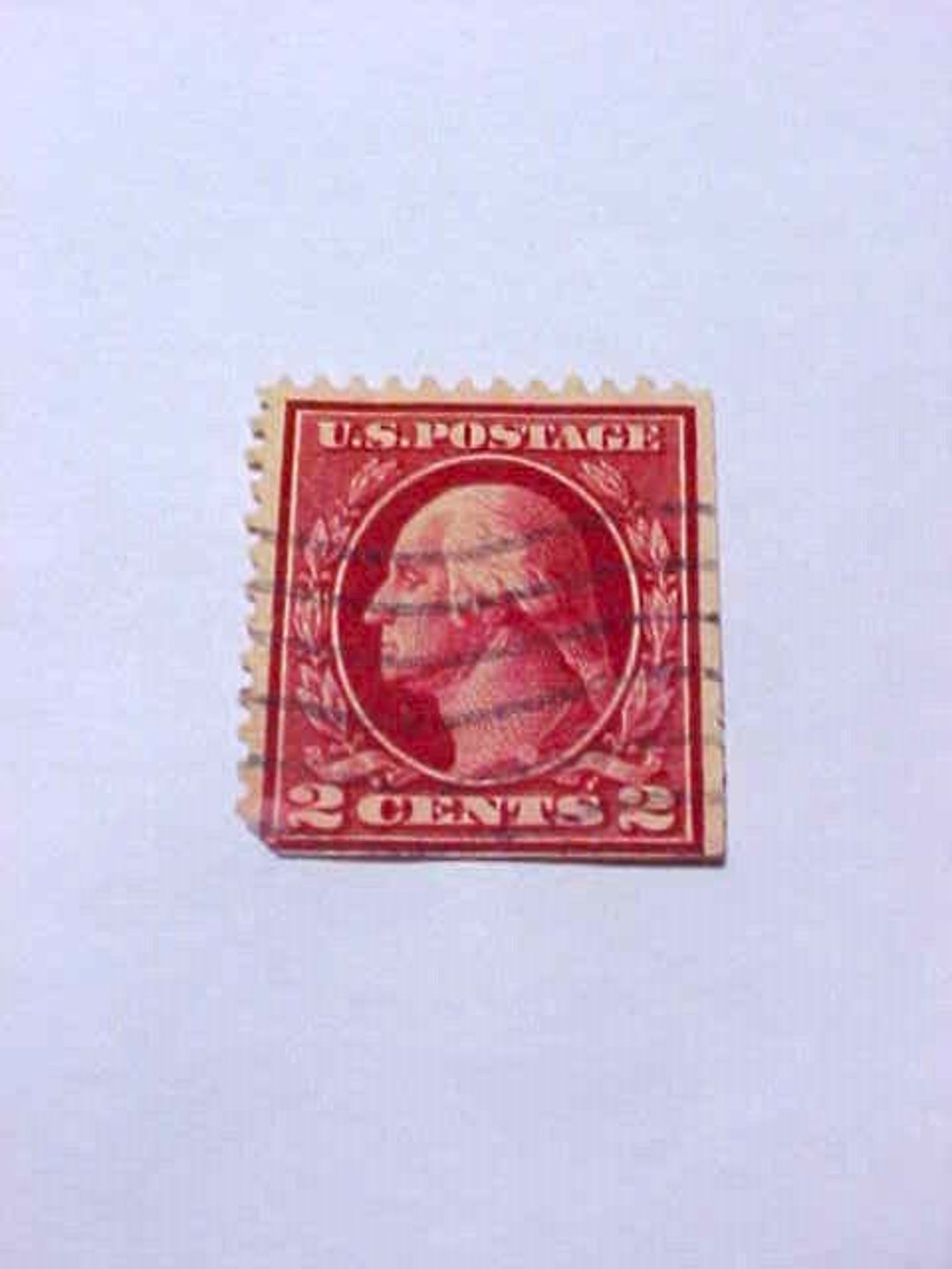 Vintage US Postage Stamp - George Washington 2 Cents Reddish, Circa ...