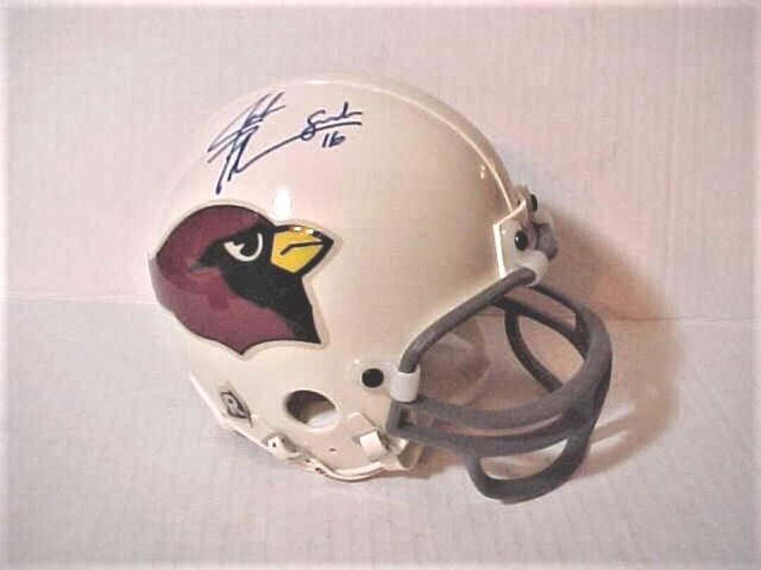 Jake Plummer Autographed Cardinals Mini Helmet - Riddell 1996 W/COA - Etsy