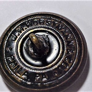Military Button WW1 Era, Great Uniform Bronze Button, No Rim W.H ...