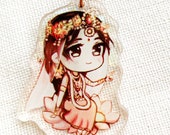 Cute Radha Krishna Little Radhe Kanha Keycharm Gopal Keychain - Etsy