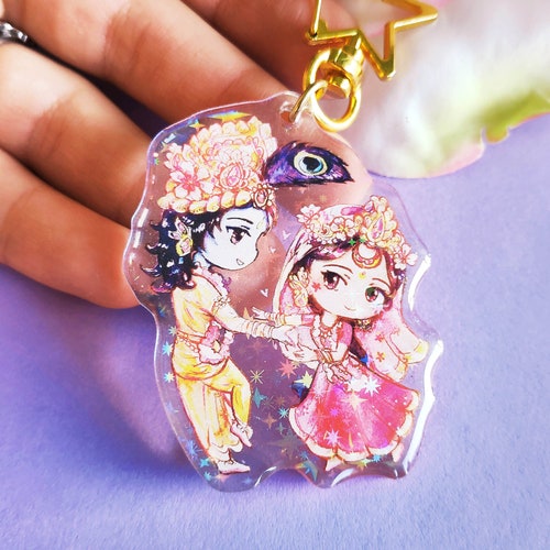 Cute Kanha Ji Little Krishna Keycharm Gopal Keychain - Etsy