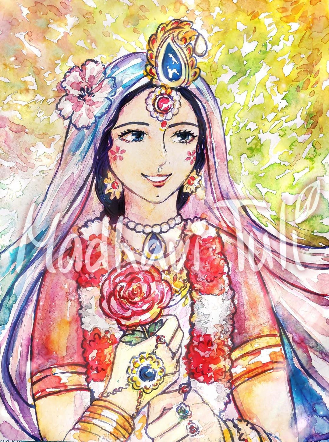 HD File Shri Radha, Radha Krishna, in Beautiful Garden, 4k High Quality ...