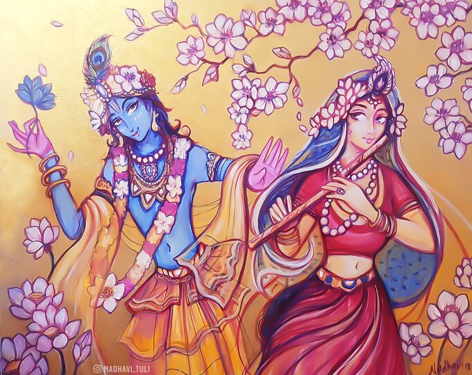 HD File Shri Radha Wallpaper Radha Krishna Anime Krishna - Etsy