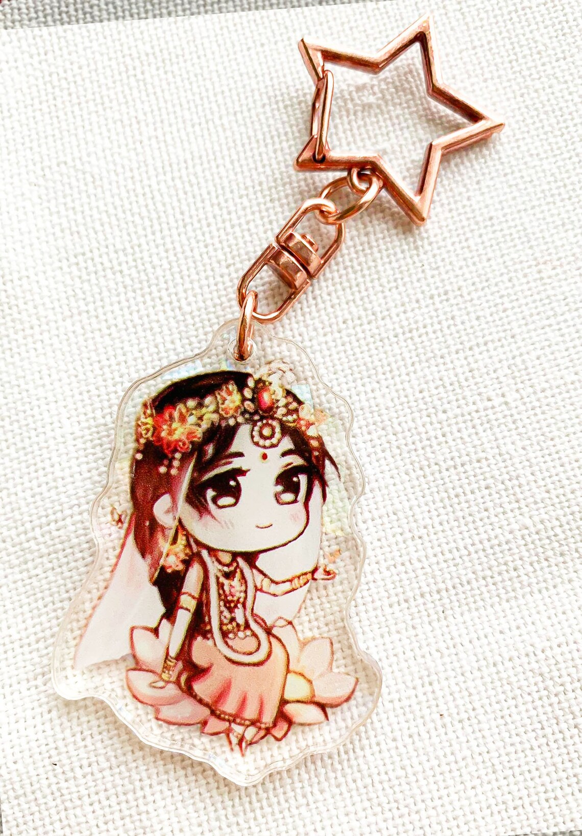 Cute Radha Krishna Little Radhe Kanha Keycharm Gopal Keychain - Etsy