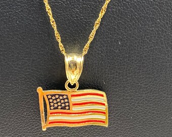 American Flag Pendent - Etsy