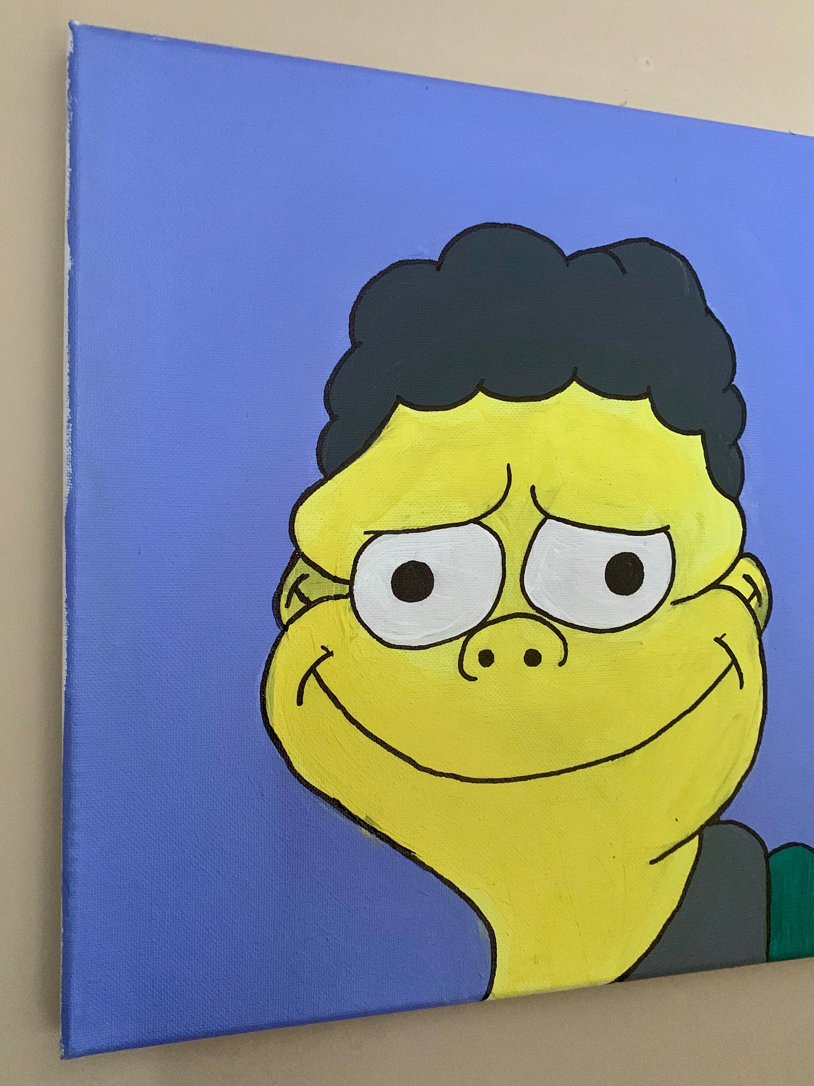 Moe Szyslak Front Facing Pop Culture Original Painted Canvas | Etsy