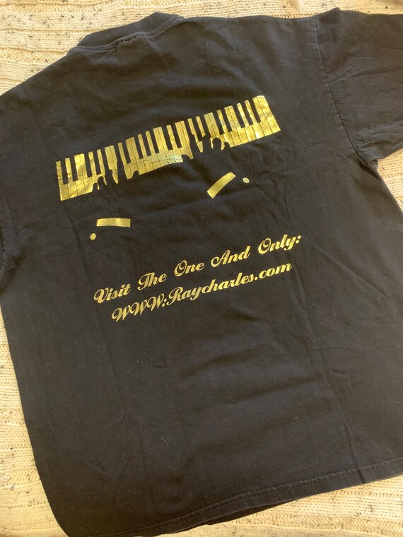 Vintage Ray Charles Logo Piano Gold Lettering Website… - Gem