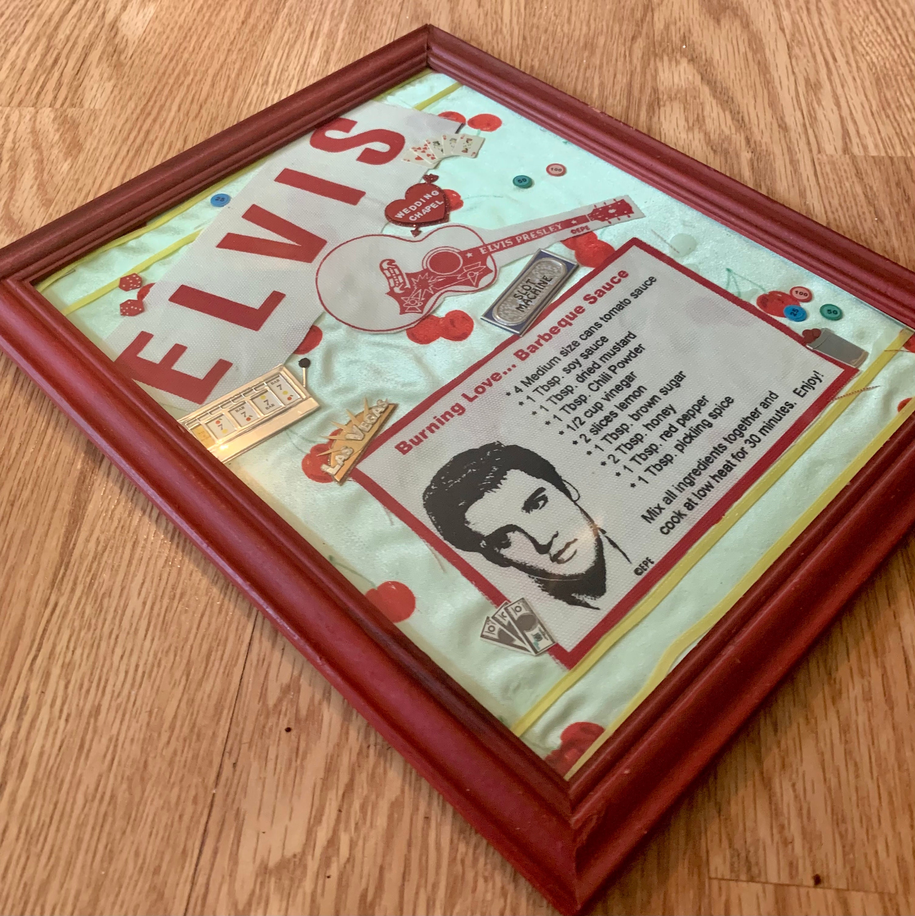 Elvis Presley Burning Love BBQ Sauce Recipe Vintage Fabric - Etsy