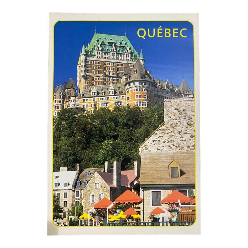 Vintage Québec Postcard - Etsy