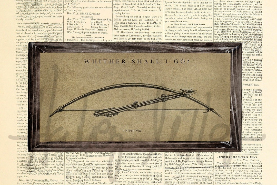 LDS Art - Nephi's Bow - Religious Art - Book of Mormon Art - Instant ...