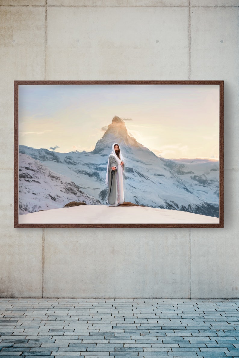Jesus Christ Digital Art LDS Art to Move Mountains - Etsy