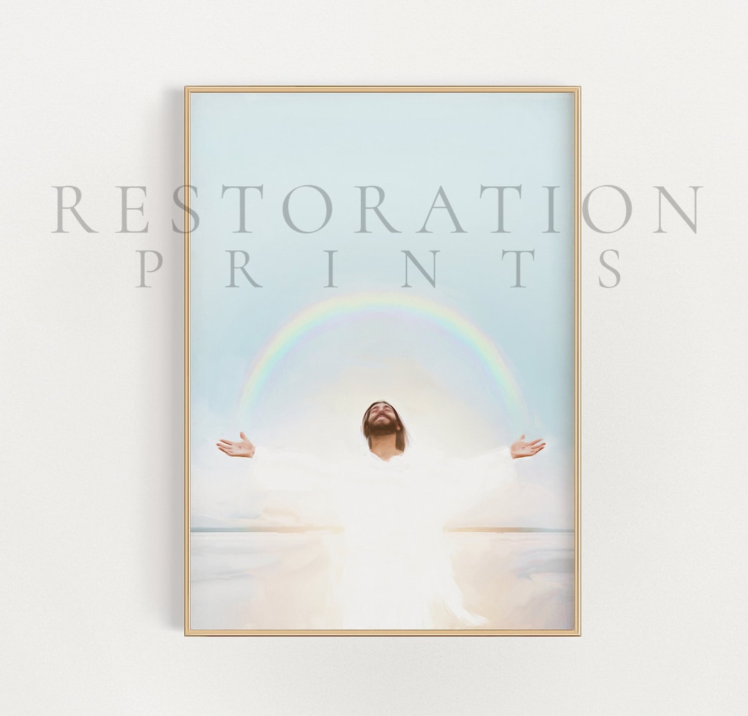 Inclusive Jesus Christ Art: Rainbow Promises Printable (digital ...