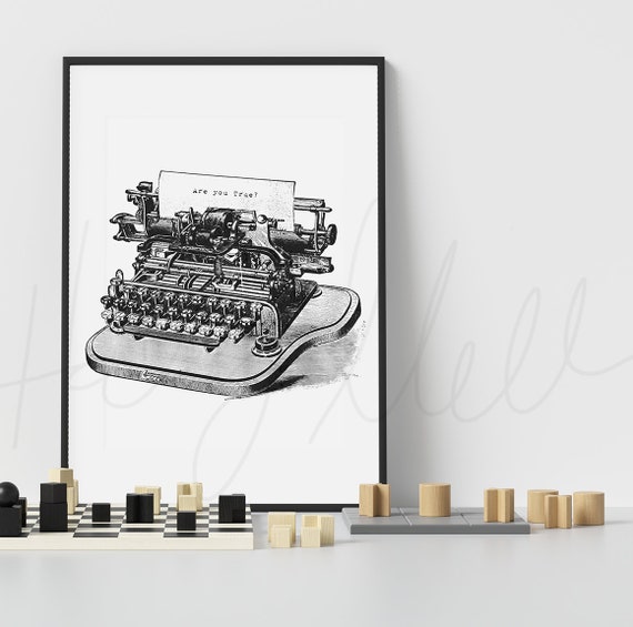 Vintage Typewriter Vintage Art Instant Art Digital | Etsy