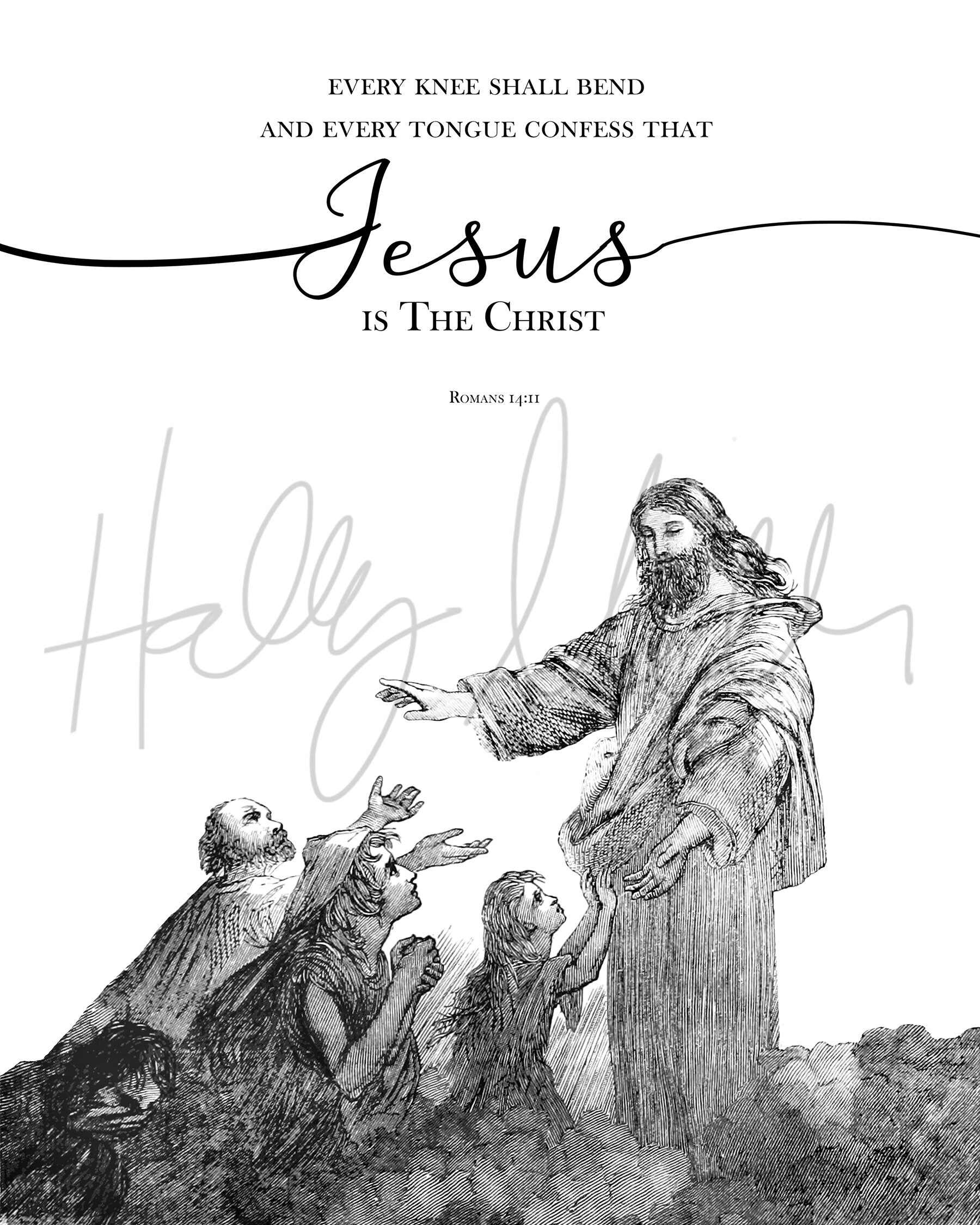 Jesus Christ Illustration Printable Instant Download - Etsy