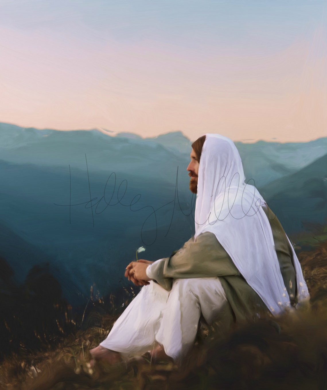 Jesus Christ Art - Instant Download - LDS Art - Consider the Lilies - Etsy