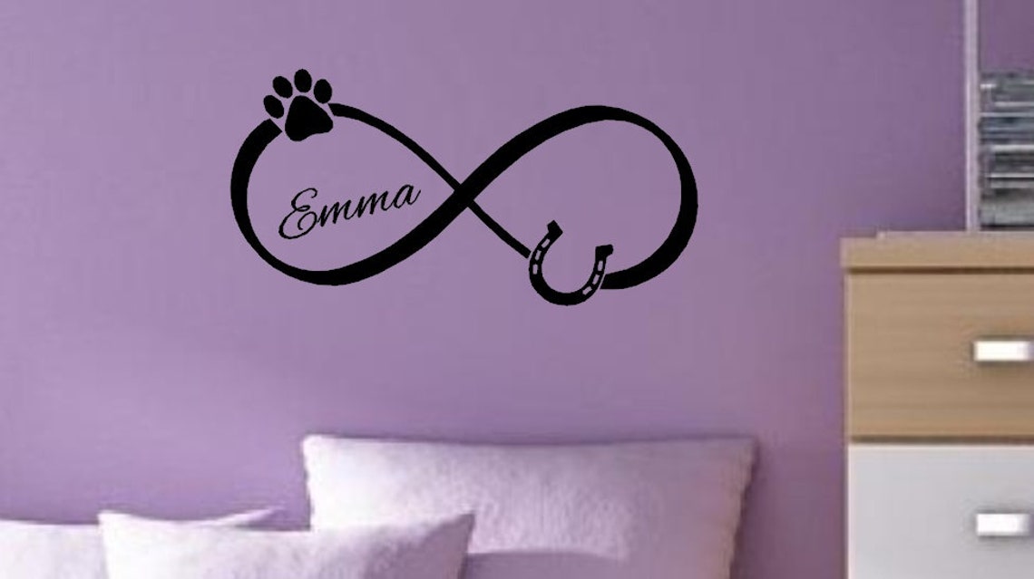 Horse and Dog Infinity Symbol. Custom Wall Decal. Custom Wall - Etsy Canada