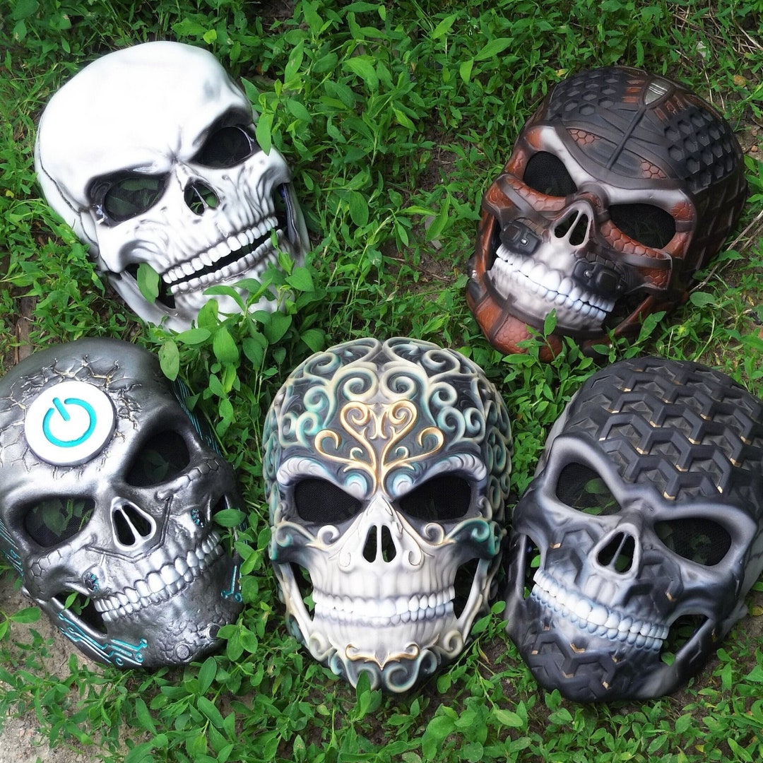 Human Skull Mask Collection / Unique Skull Masks for Halloween and ...